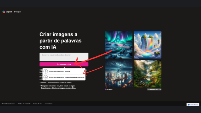 7 Vantagens do Bing Creator para Criar Imagens Incríveis - Como Usar ...